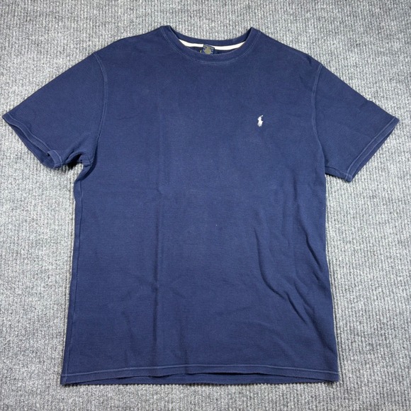 Polo Ralph Lauren | Shirts | Polo Ralph Lauren Mens Xl Blue Waffle Knit ...